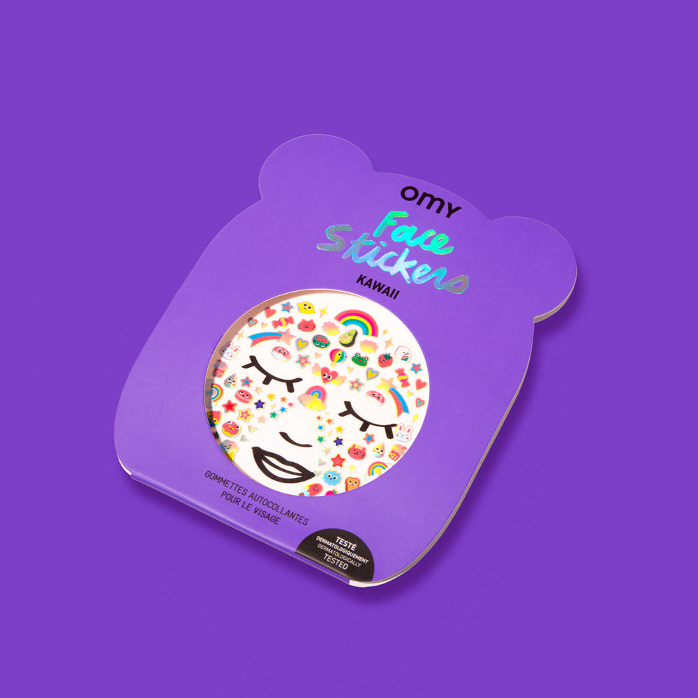 Kawaii - Face Stickers | 85 Stickers Fluo et Fun | OMY MAISON