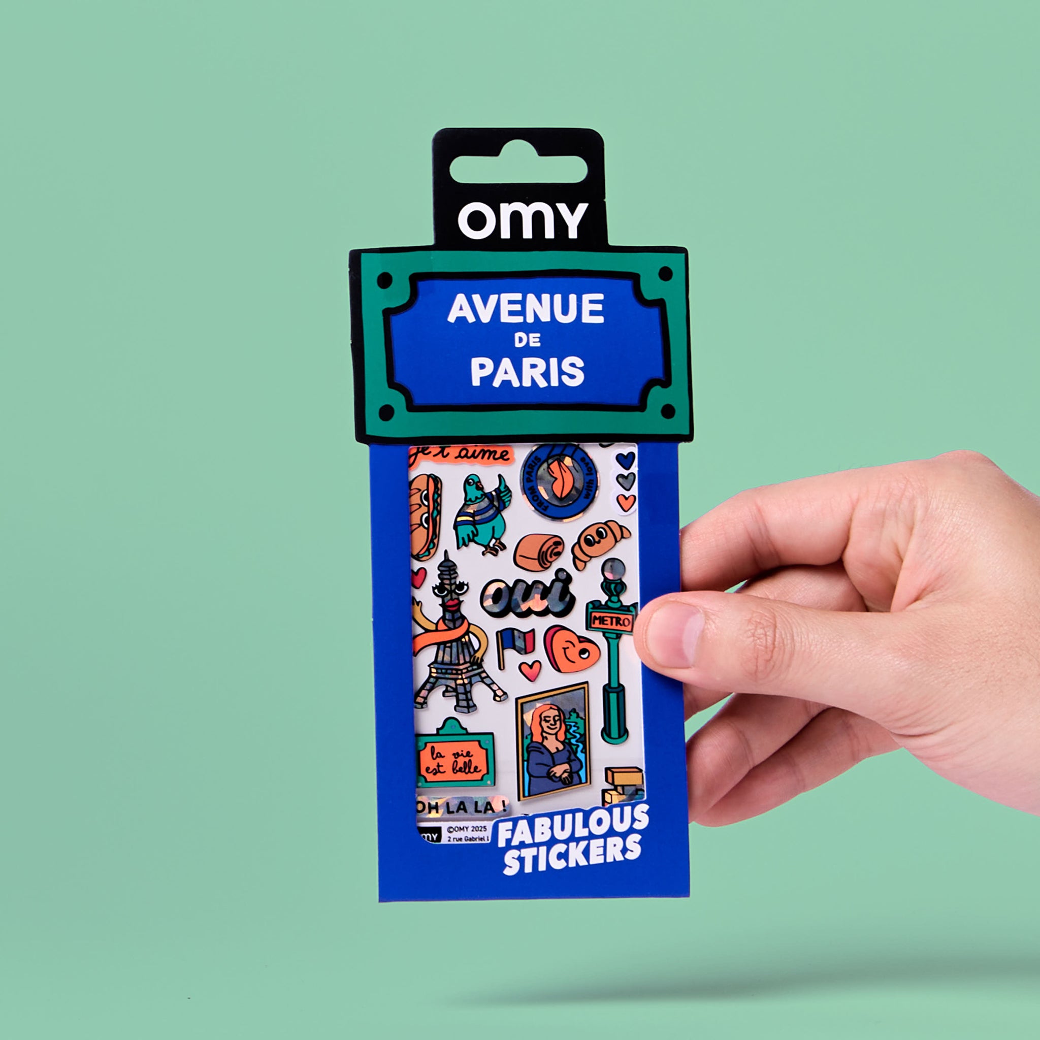 Fabulous Stickers Paris | Stickers Paris holographiques & fluo – OMY