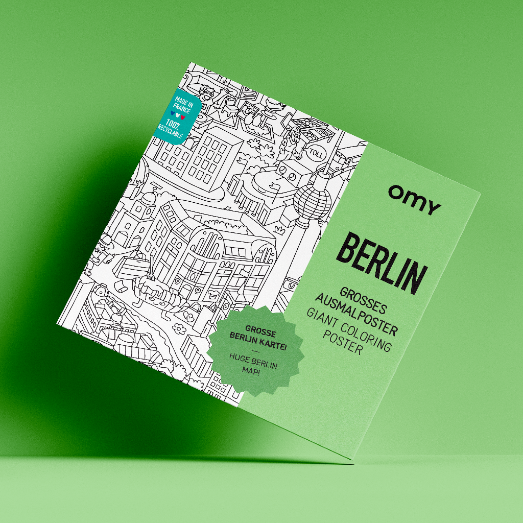 Giant Berlin Coloring Poster – Germany – 70x100 cm – OMY