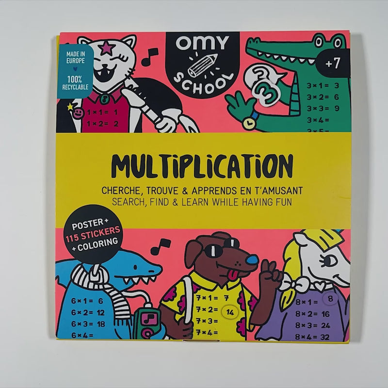 Multiplications - OMY SCHOOL | Poster Éducatif Calcul Mental | OMY Maison